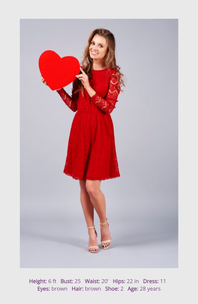 Sophisticated Shine: Trendy Compcard Template for Up-and-Coming Female Actors