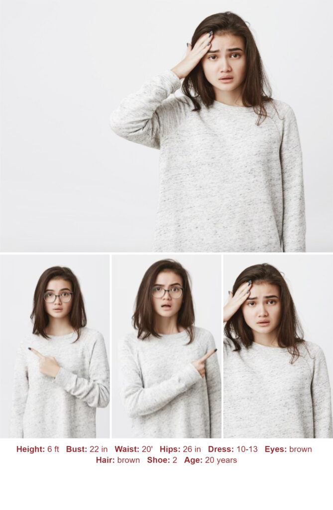 Chic Confidence: Sleek and Stylish Compcard Template for Female Talent