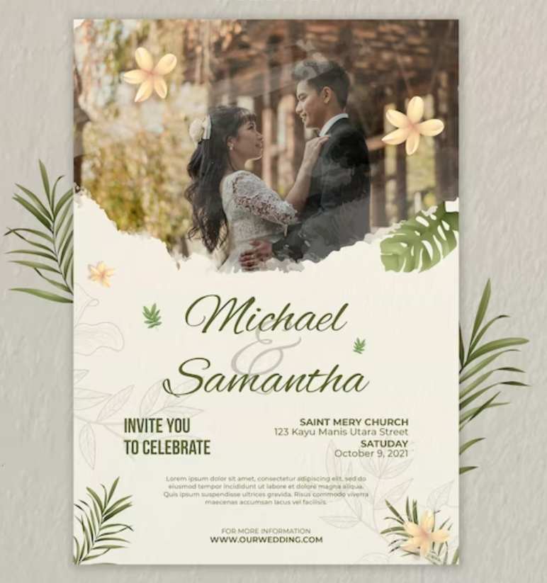 Creating Memorable Wedding Card Design with ZiBfY's Templates