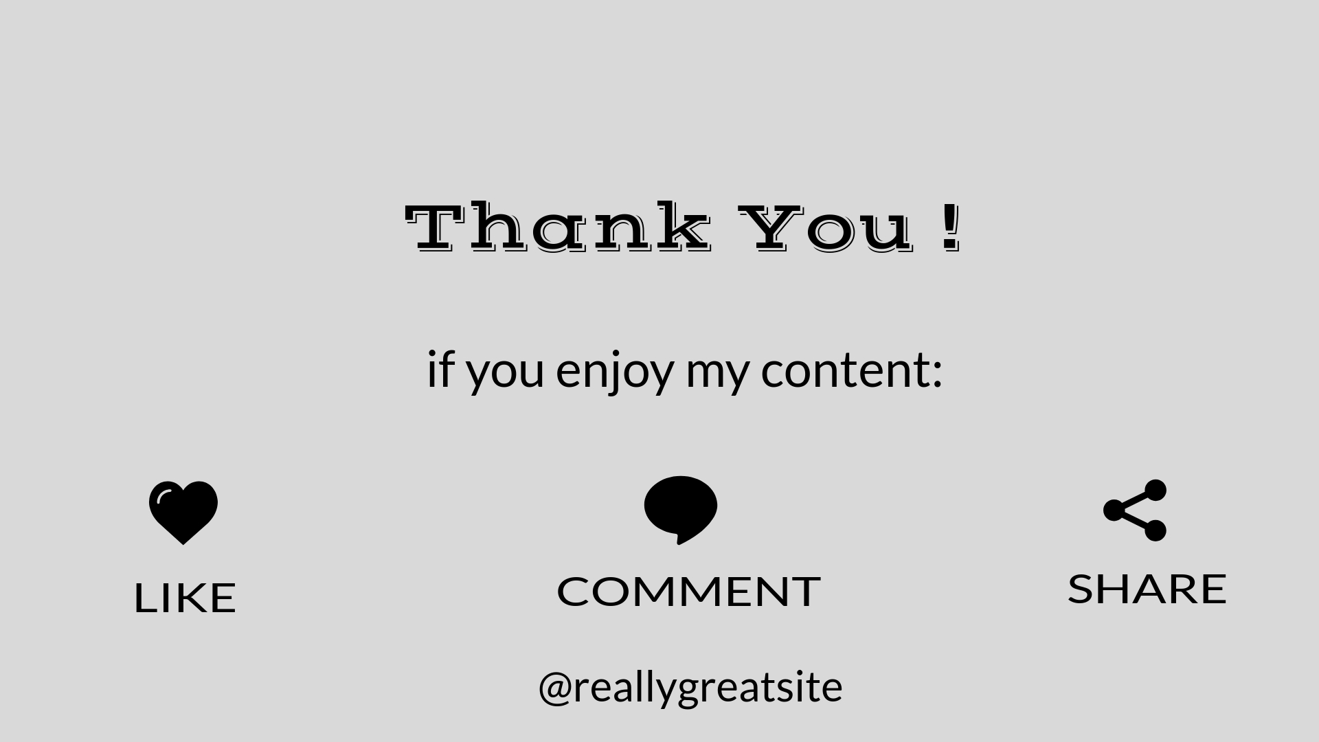 Grey Minimalist Thank You Like Quote Instagram Story Template