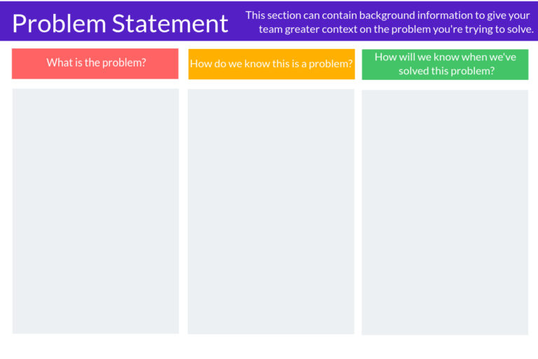 StoryBoard Problem Statement Team Whiteboard in Colourful Style ...